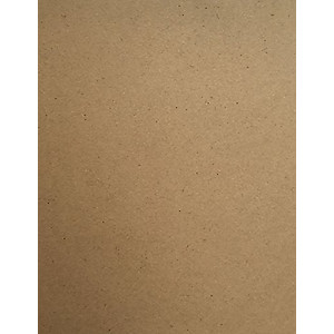 Brown Kraft 100% Recycled Cardstock - 8.5 X 11 inch - Premium 100 LB. Heavyweight cover - 25 Sheets from Cardstock Warehouse