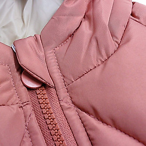 Curipeer Kids Winter Jacket Front Zip Warm Snow Wear Toddler Outer Clothing 2T