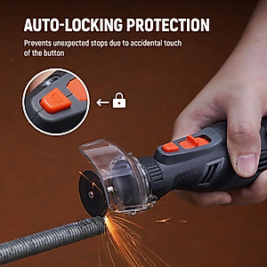 DEPSTECH Cordless Rotary Tool Kit, 8V 2.5Ah Larger Battery, 5-Speed 30000RPM Max, LED Work Light, Power Multi Tool 47Pcs Enduring Accessories Set for Carving, Polishing, Sanding, Drilling, DIY Crafts