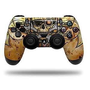 WraptorSkinz Vinyl Decal Skin Compatible with Sony PS4 Controller PlayStation 4 Original Slim and Pro Airship Pirate (Controller NOT Included)