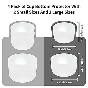 TFQXA1Z 4 Pack Silicone flask Boot, Protective Silicone Boot for 12oz - 40 oz, BPA Free Anti-Slip Water Bottle Sleeve for Stl Cup Accessories (Black)