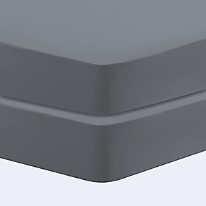 SONIVE 2-Pack Full Fitted Sheet Super Soft 1800 Double Brushed Microfiber Wrinkle Free Sheets Deep Pocket up to 16 Inches (Full, Grey)