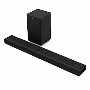 TCL 4K Alto 8 Plus 2.1.2 Channel Dolby Atmos Sound Bar with Wireless Subwoofer, Bluetooth – TS8212-NA, 39-inch, Black