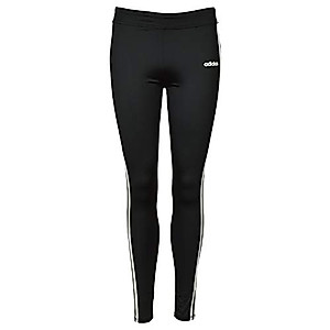 Adidas Kids Girls' Performance Tight Three Stripe Leggings - XL - Black/White