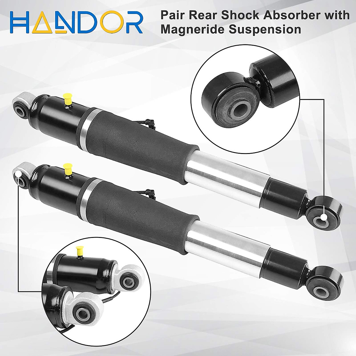 Handor 84176675 580-1106 Pair Rear Air Shock Absorbers Compatible with 2015-2021 Chevy Tahoe Suburban Cadillac Escalade ESV GMC Yukon XL, Repalces# 23151122 23267007 23290661