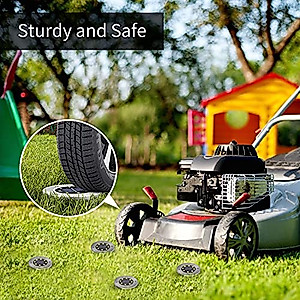 Exmate Solar Ground Lights 12Pack, 8 LED Solar Garden Lights Outdoor Disk Lights Waterproof Landscape Lighting for Lawn, Pathway, Yard, Driveway, Step and Walkway(Warm White)