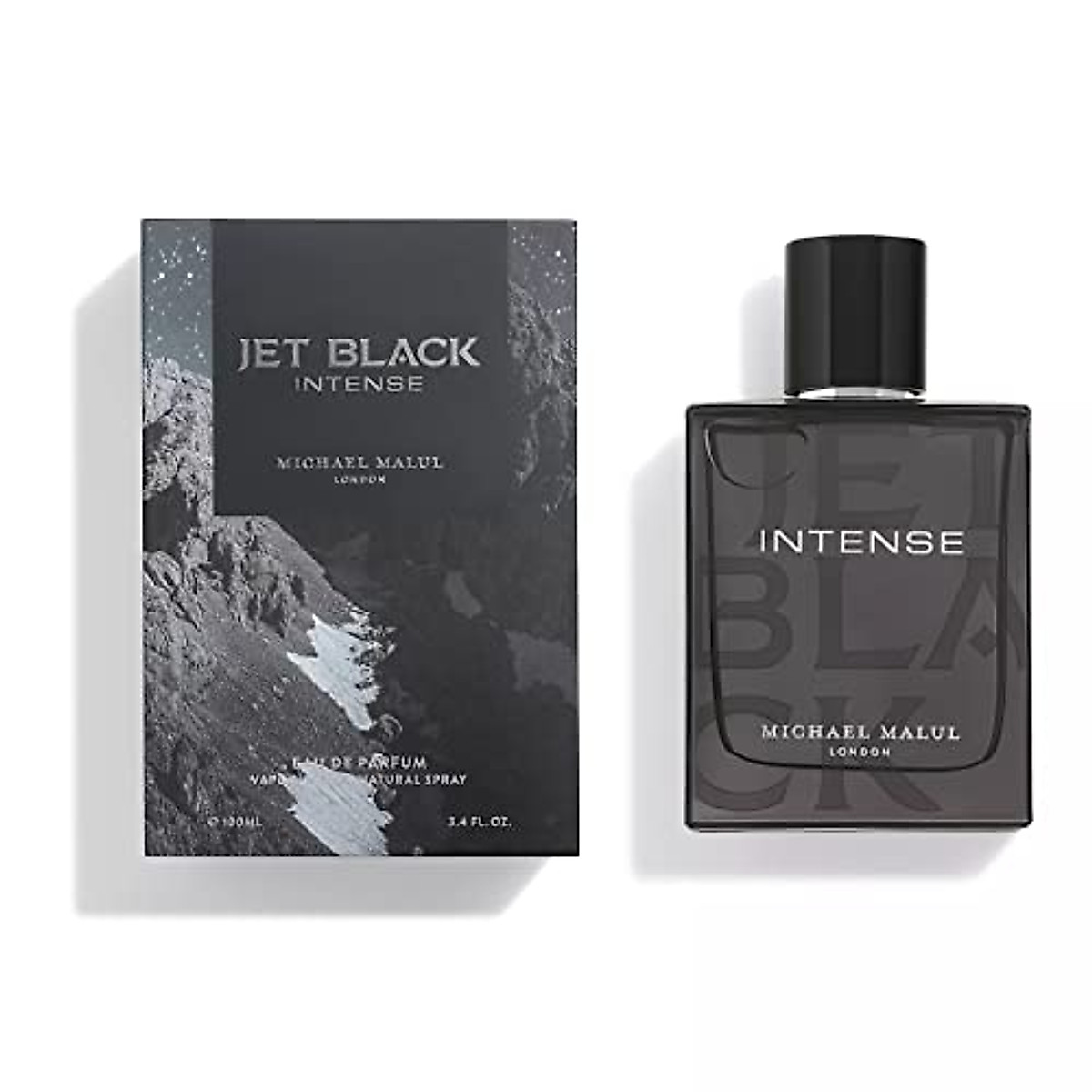 Michael Malul Jet Black Intense Eau de Parfum for Men - 100ml | 3.4oz