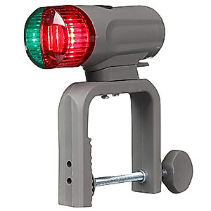 Seachoice Portable Battery-Operated LED Navigation Light Kit, Red/Green Bow Light, White Stern Light