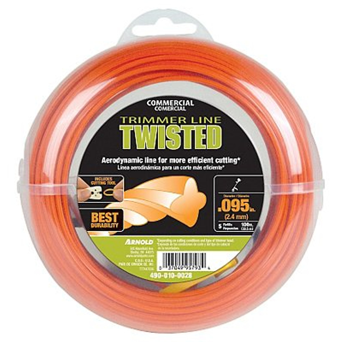 Arnold Trimline .095-Inch x 100-Foot Commerical Twisted Trimmer Line
