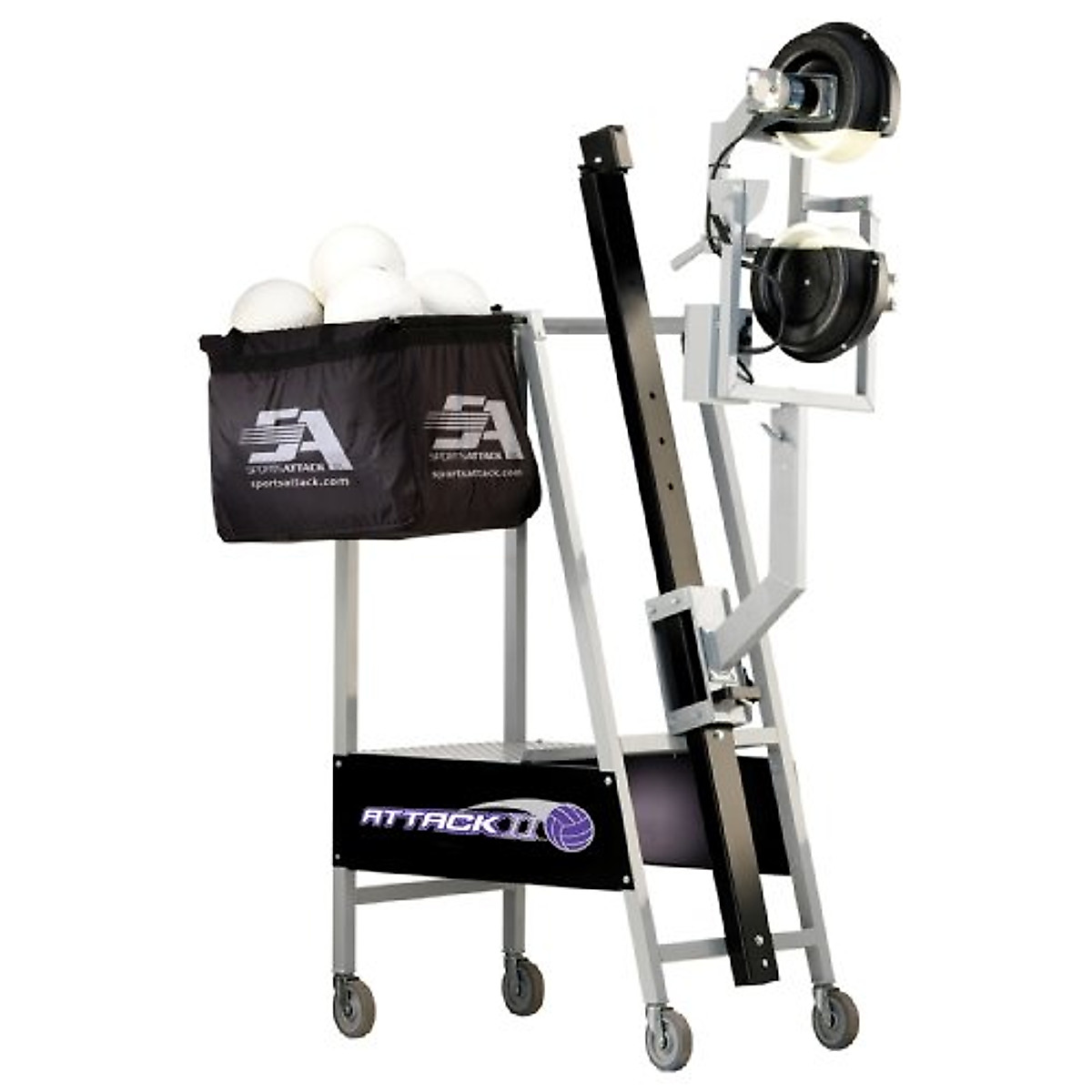 Attack II Volleyball Machine, a Professional Training Tool (Womens Programs) for Serve Receive, Defensive, Blocking and Attacking Drills