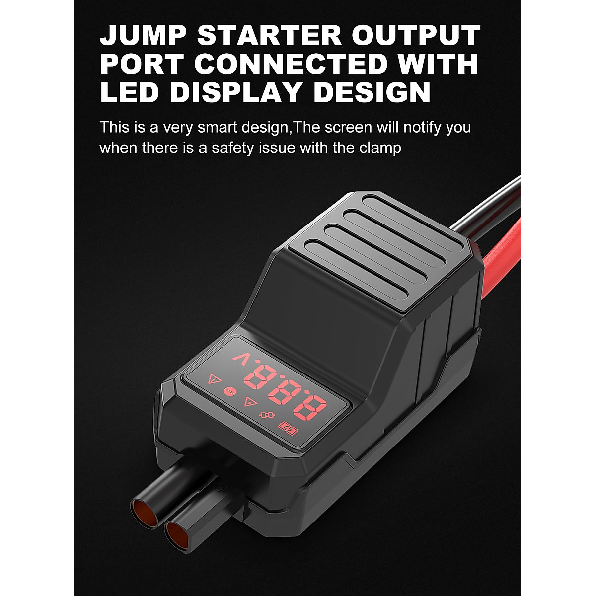 AVAPOW Jump Starter Car Battery 4000A Peak,Portable Jump Starters for Up to 10L Gas 10L Diesel Engine,12V Lithium Jump Pack with Smart Safety Clamp, IP65