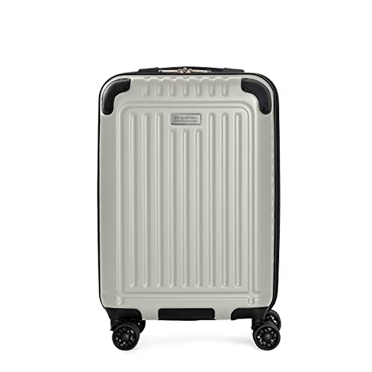 Ben Sherman Sunderland Spinner Travel Upright Luggage, Dover White, 20-Inch Carry On