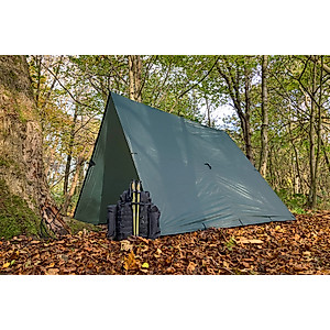 DD Hammocks - DD Tarp XL - Olive Green (15ft x 10ft) - 100% Waterproof Lightweight & Multifunctional Rainfly Extra Large Tarp Tent Shelter for Camping Bushcraft & Hiking Adventure