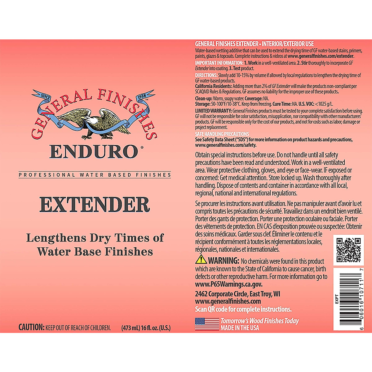 General Finishes Dry-Time Extender, Pint