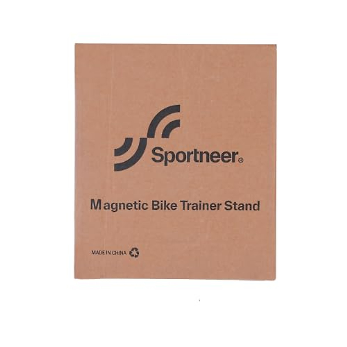 Sportneer Bike Trainer - Magnetic Stationary Bike Stand for 26-28" & 700C Wheels - Adjustable 6 Level Resistance Bike Trainer Stand for Indoor Riding with Quick Release Lever & Front Wheel Riser Block
