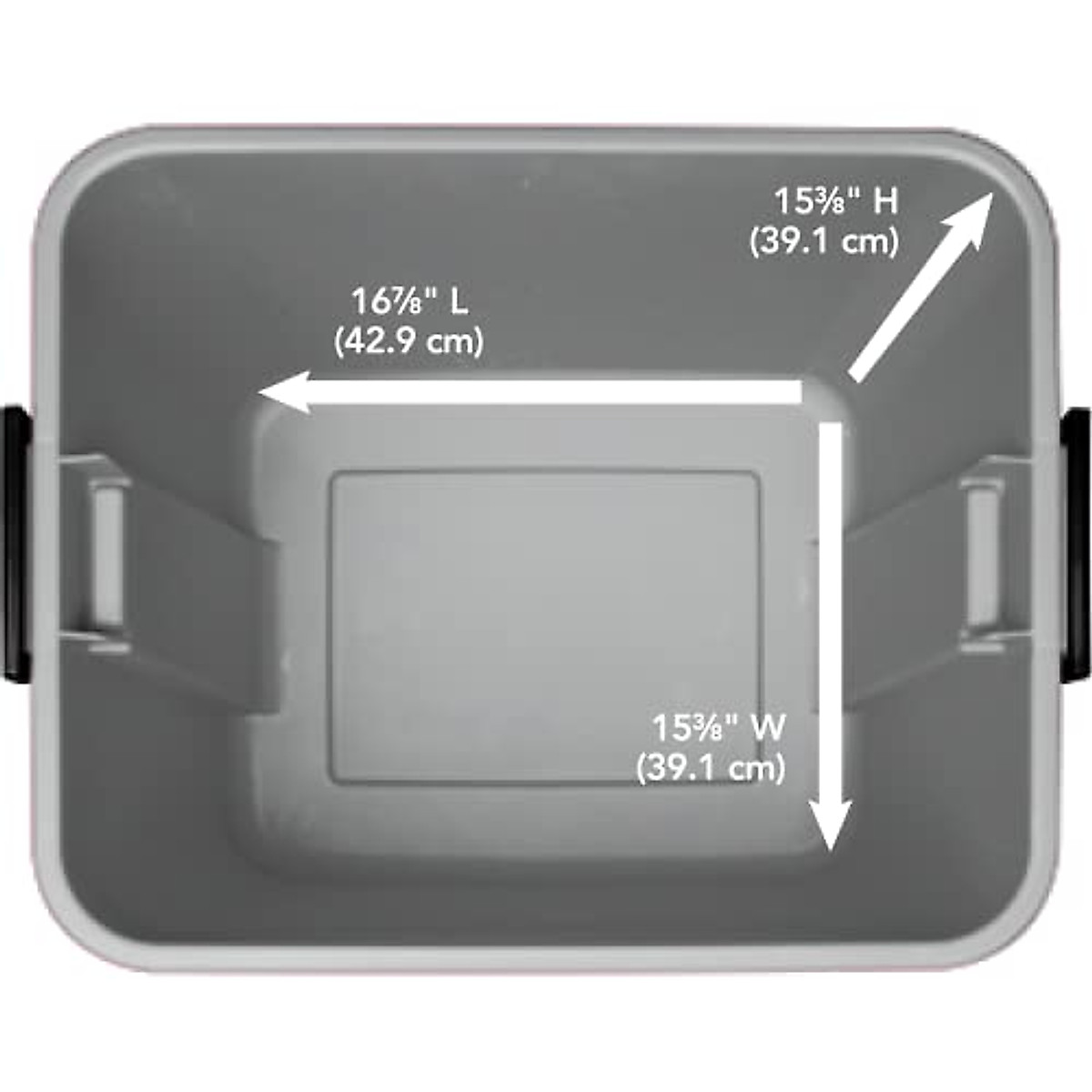 Sterilite 20 Gal. Latch Totes, 6 Pack, Hazelwood, 6