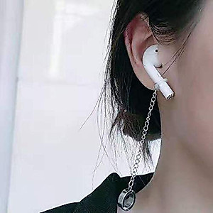 1 Pair (Needn't Ear Hole) Anti Lost Earring Strap Bluetooth Earphone Holders Accessories Unisex Anti-lost Earring Clip For AirPods Pro Earhooks-Style 2#