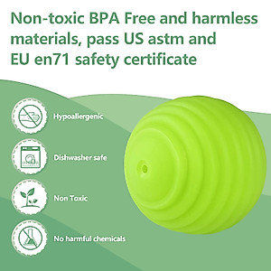 ROHSCE 10 Pack Sensory Balls for Babies Kids, 6 to 12 Months Baby Toy Ball Toddlers and Infant Small Massage Soft Textured Multi Ball Set…