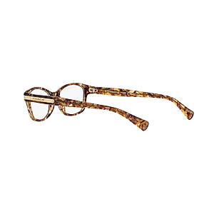 Coach HC6065 Prescription Eyewear Frames, Light Brown Confetti Tortoise/Demo Lens, 51 mm