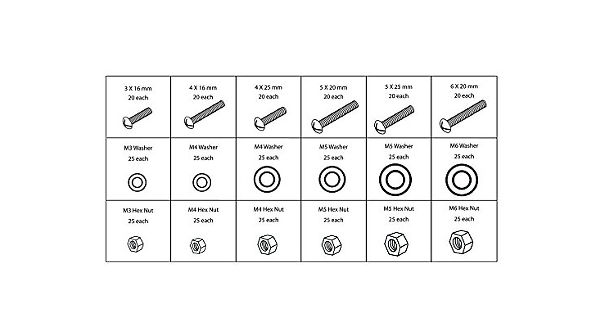 Performance Tool W5226 SEA/Metric Nut and Bolt Assortment with Case, 1,200 pieces — 🛍️ The ...