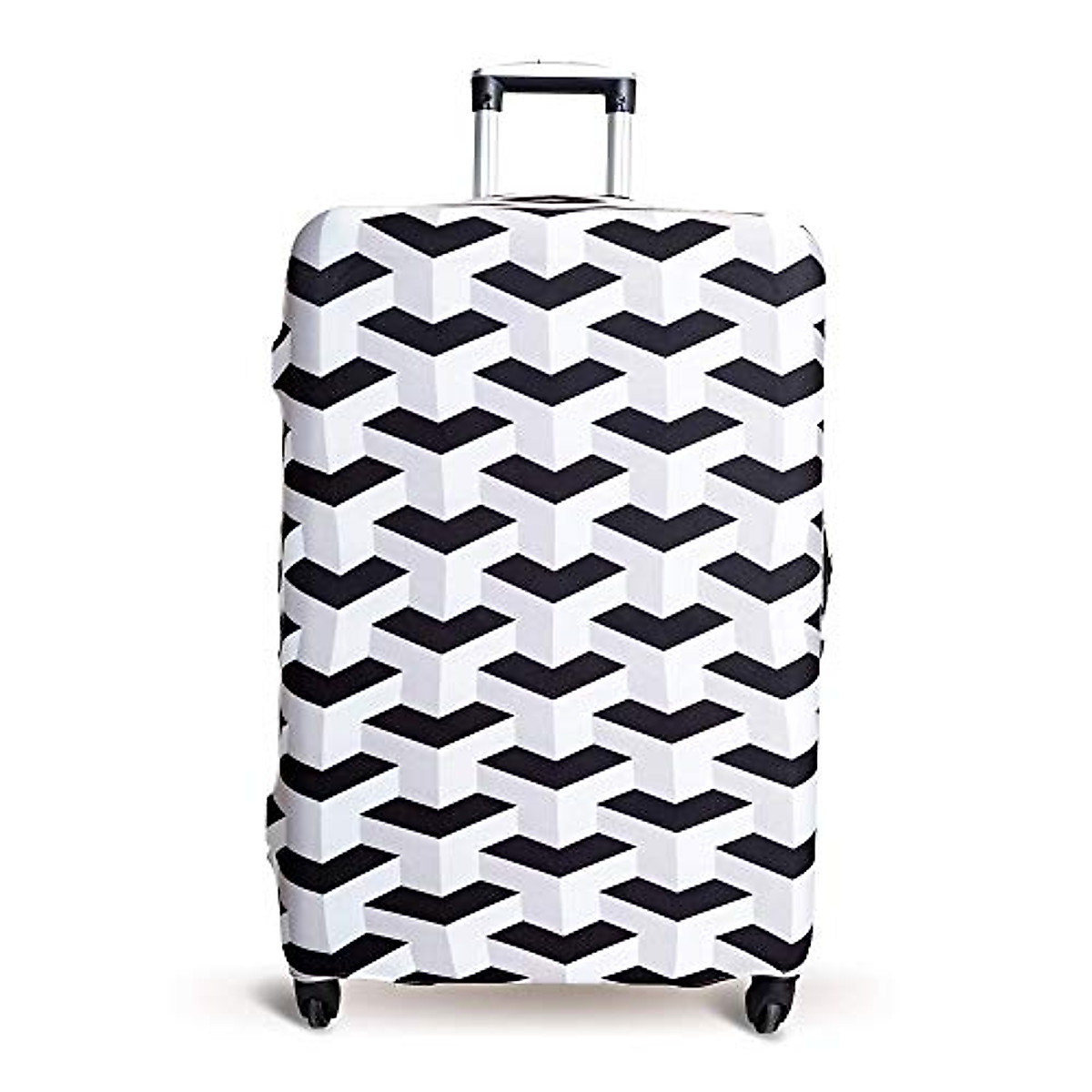 Luggage Cover Suitcase Protector Fits 19-33 Inch TSA Approved Travel Suitcase Cover Washable Dustproof Anti-Scratch (M (22-26 inch), Pattern)