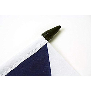 AZ FLAG United States Table Flag 5'' x 8'' - USA - US - American Desk Flag 21 x 14 cm - Black Plastic Stick and Base