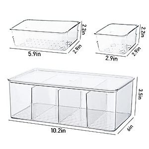 ZHOMA 14 Pcs Desk Drawer Organizer Trays with cover / 4 differentSize Bathroom Drawer Tray Dividers Plastic Vanity Organizers Storage Bins for Makeup Dresser Kitchen Office