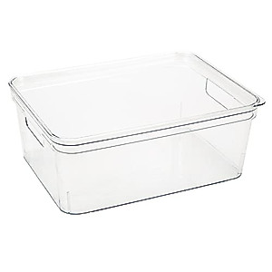 Simplify Medium, Super Clear Lidded Storage Bin