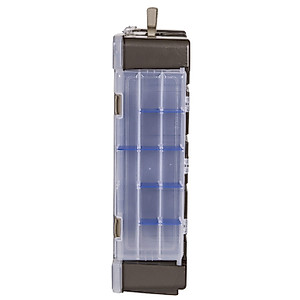 Flambeau Outdoors 9030 Super Max Satchel, Portable Fishing & Tackle Storage with Zerust Anti-Corrosion Technology, Black/Clear 17.25x16.75x5-Inch