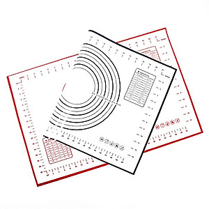 Silicone baking pad, reusable food-grade silicone counter pad, used for making cookies, macaroni, bread and pastries