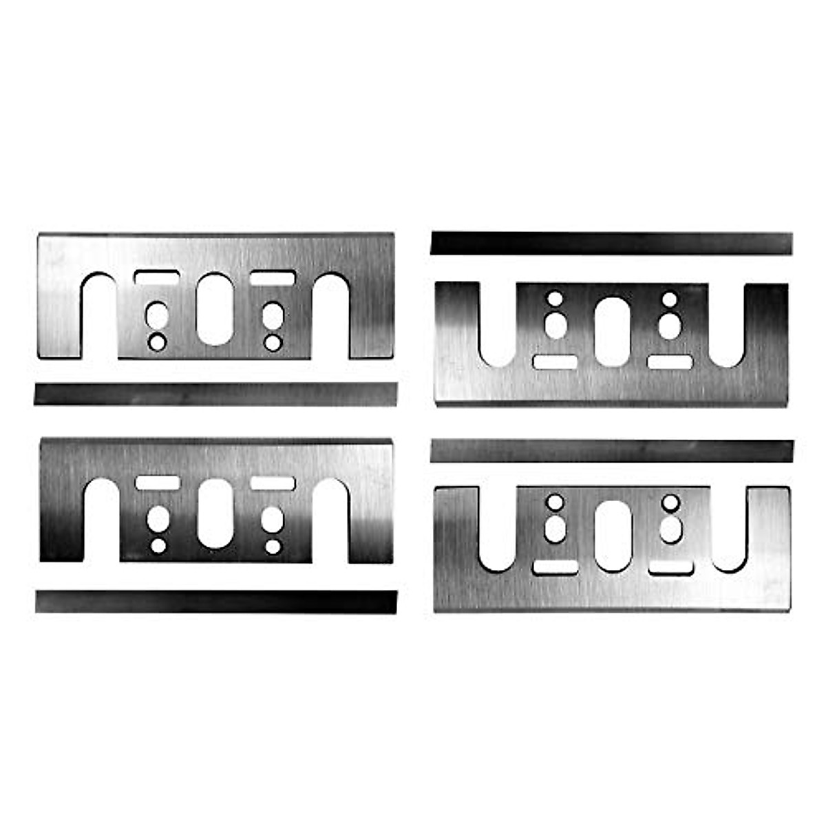 Makita 2 Pack 8 Pc - 3 1 4 Planer Blade Double Edge Set For Planers - Cutting For Hard Wood - 3-1/4" Tungsten Carbide | 2-Piece Blade