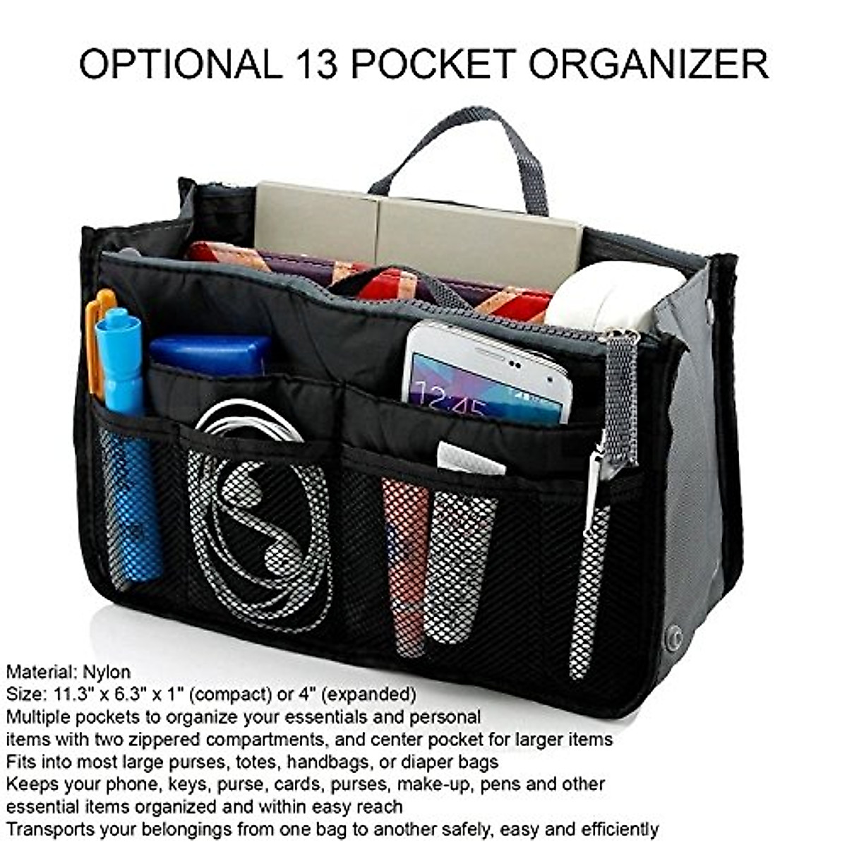 Pharmacy Techs Rxperts Personalized Printed Tote Bag with Mesh Pockets