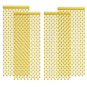 Bachelorette Party Decorations, 4 Packs Gold Foil Fringe Curtains 3.3 x 6.6ft Metallic Party Streamers Photo Booth Props for Door Wall Bar Decor Birthday Bridal Shower Disco Party Supplies (Gold)