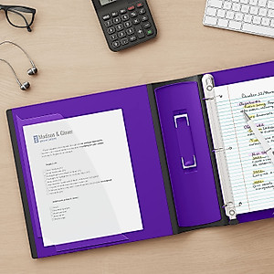 Staples 895621 Better 3-Inch Slant D 3-Ring View Binder Purple (20246)