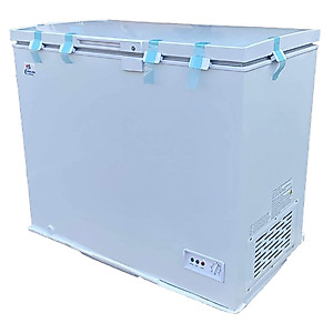 Commercial Freezer Chest freezer 7 Cuft 33" Width NSF Restaurant White Solid Flat Top w/Storage Baskets XF-215