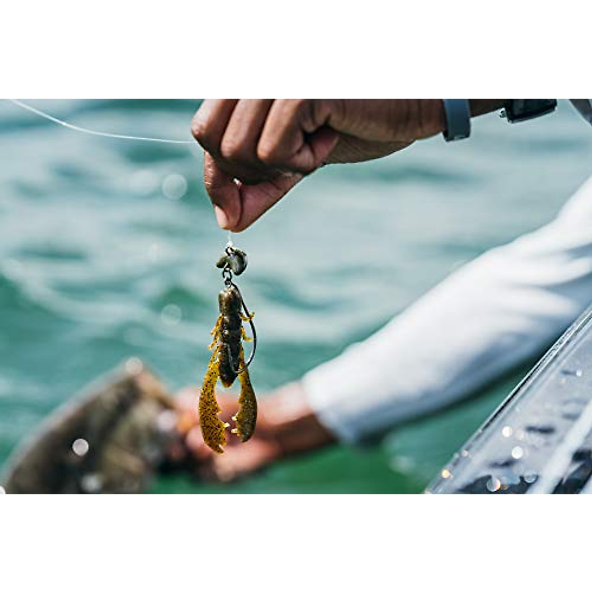 Berkley PowerBait Chigger Craw Green Pumpkin, 4" (9 Count)