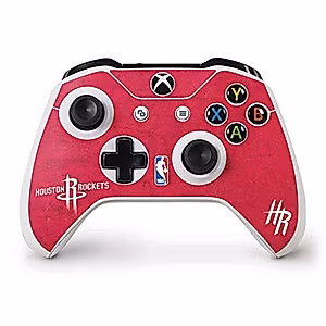 Skinit Decal Gaming Skin Compatible with Xbox One S Controller - Officially Licensed NBA Houston Rockets Distressed Design