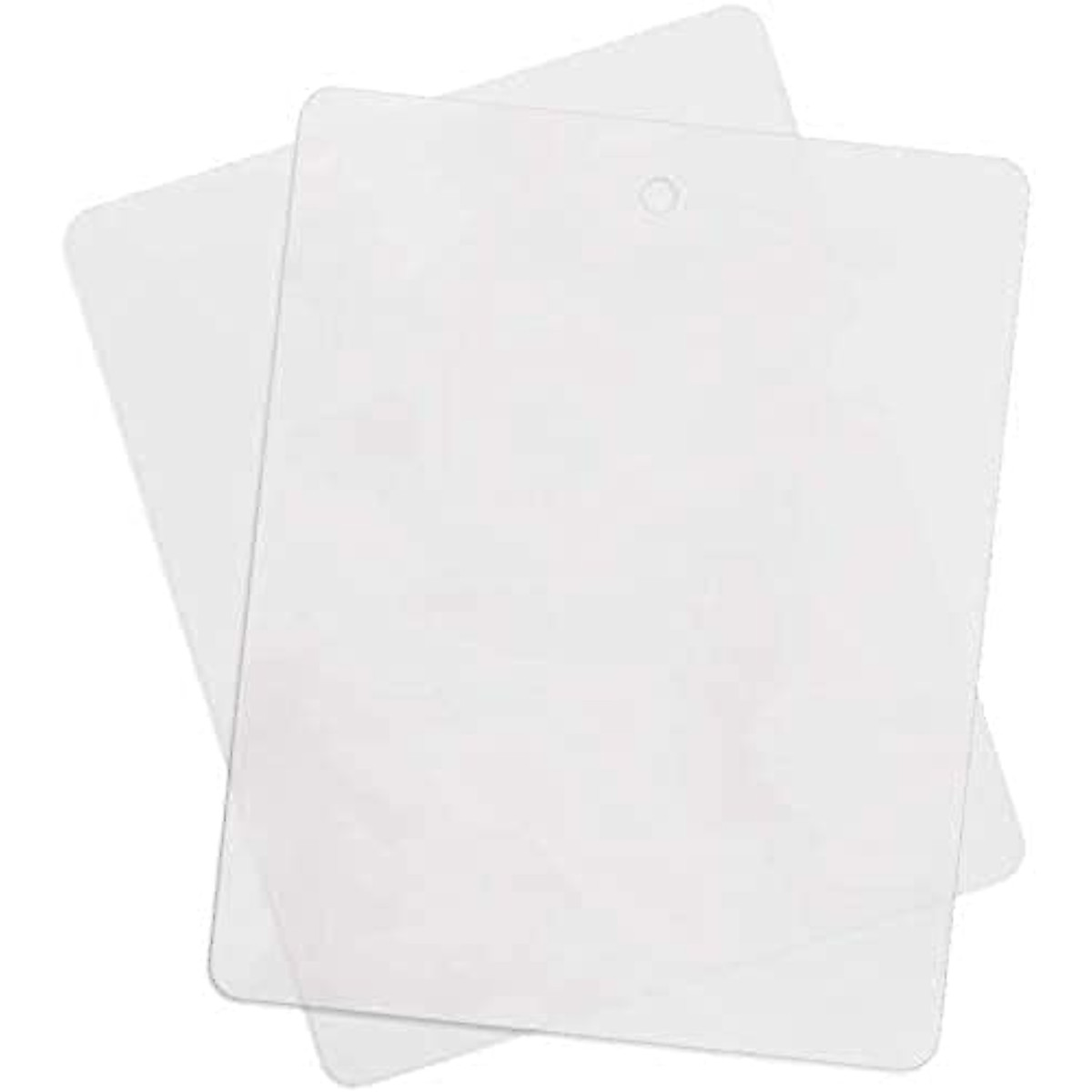 Thin Clear Flexible Plastic Cutting Board Chopping Mat 12" x 15" (2 Pack)