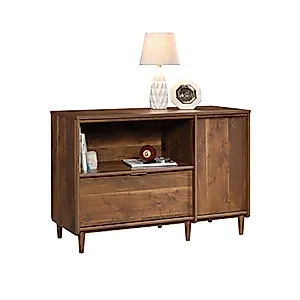 Sauder Clifford Place Credenza, For TV's up to 46", Grand Walnut finish