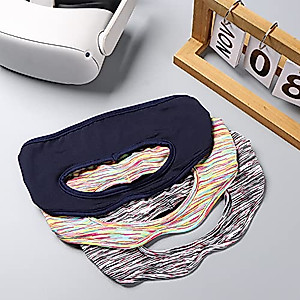 Crossmeta VR Masks Sweat Band Oculus Go Quest 2 Facemask Use for Workouts Supernatual (3pcs)