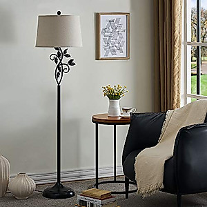 Maxax Traditional Floor Lamp, Reading Standing Lamp for Living Room Bedroom - 59 Inch
