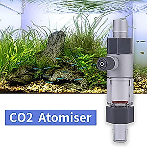 Terizger CO2 Diffuser,Carbon Dioxide Atomiser Bubble Counter Aquarium Inline CO2 Atomizer for Planted Aquarium,Aquarium Diffuser(16/22 mm)