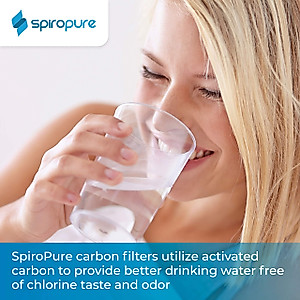 SpiroPure SP-C1 10x2.5 5 Micron Dual Purpose Sediment and Carbon Water Filter Cartridge C1 155002-43 D-10A (Case of 24)