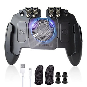 Game Controller Gamepad Trigger Shooting Free Fire Cooling Fan Gamepad Joystick For IOS Android Mobile Phone