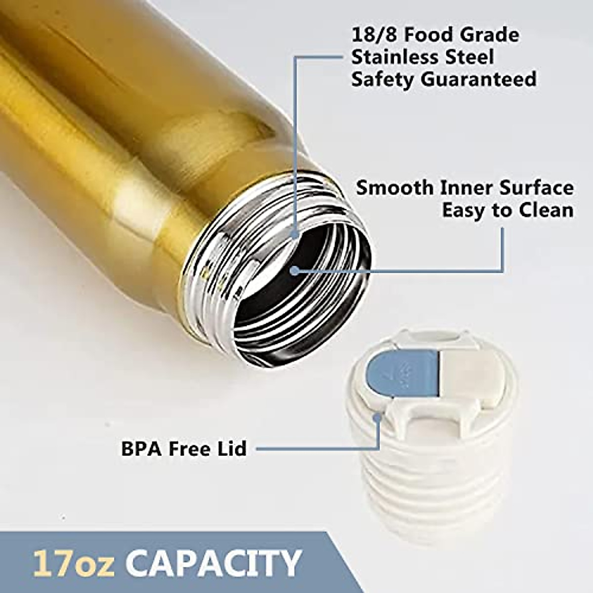 Best Dad Ever 17oz Stainless Steel Bullet Tumbler - Gifts for Dad from Daughter Son Wife, Dad Gifts - Dad Birthday Gift, Dad Christmas Gifts, Birthday Gifts for Men