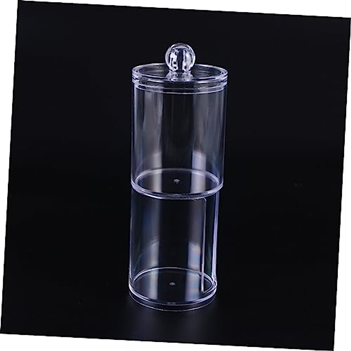 Hoement Cotton Swab Organizer Round Storage Container Pink Pump Bottles Cotton Holder Makeup Brush Holder Round Canister Water Pump Nozzle Replacement Cotton Swab Holder Makeup Containers