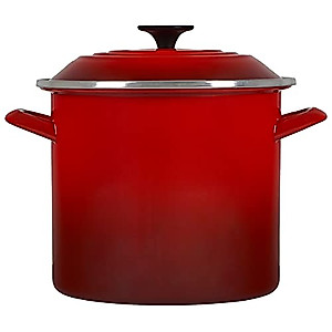 Le Creuset Enamel On Steel Stockpot, 8 qt., Cerise