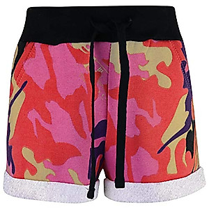 Kids Girls Shorts Fleece Camouflage Baby Pink Summer Hot Short Dance Gym Pants