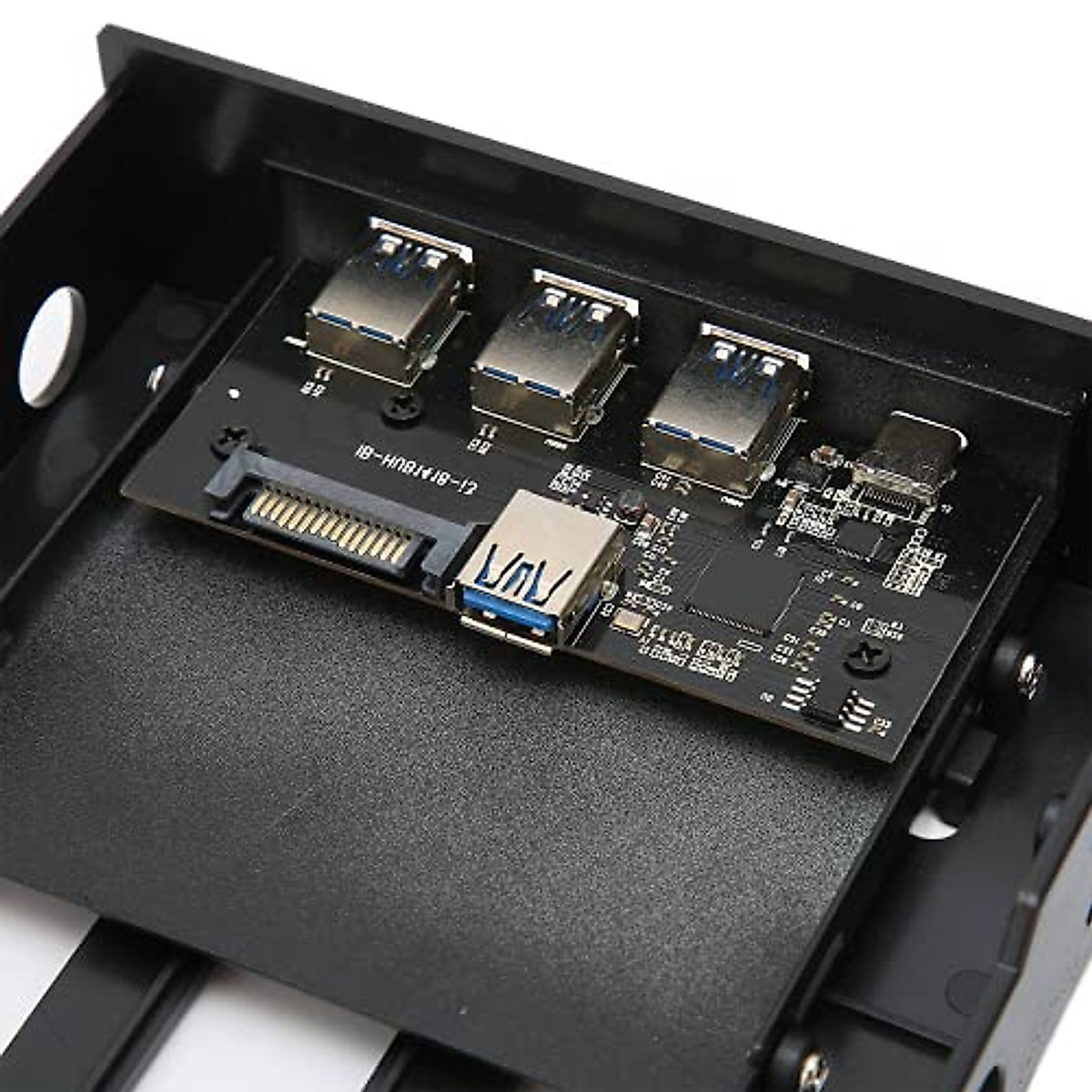 Shanrya USB Front Panel Adapter, 3.5in 5.25in USB1.1 USB2.0 Hot Swap PC Expansion Board Internal USB Hub for Home for School for Office