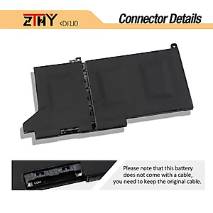 ZTHY DJ1J0 42Wh 3-Cell Laptop Battery Replacement for Dell Latitude 12 7280 7290 E7280 E7290 13 7380 7390 E7380 E7390 14 7480 7490 E7480 E7490 Series P28S P28S001 451-BBZL C27RW PGFX4 ONFOH K8X0T